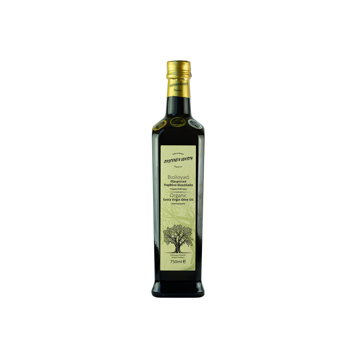 Voliotis Organic Extra Virgin Olive Oil 750ml | Eatgreek